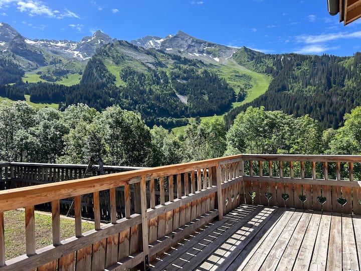 Chalet Avec Vue Montagne - Randonnées & Terrasse - La Clusaz