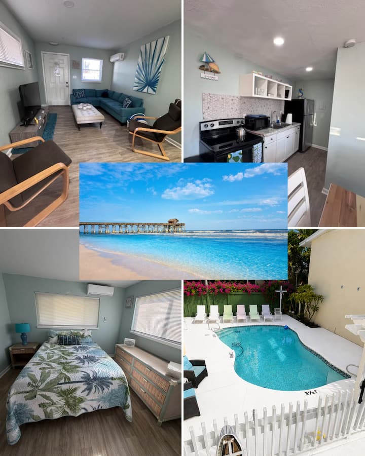 2br Steps To Beach & Downtown W/pool | Unit G - Cocoa Beach, FL