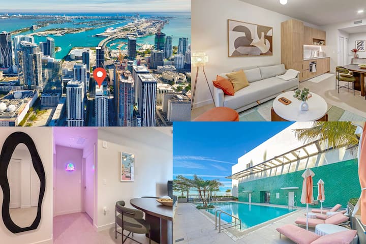 Mia Worldcenter Premium 1br,balcony & Rooftop Pool - Miami