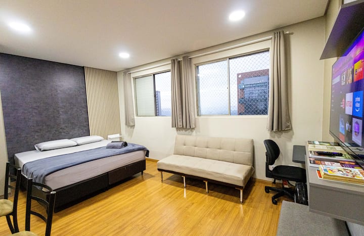 Studio Charme, Bem No Centro, Com Vista Para O Rio - Piracicaba