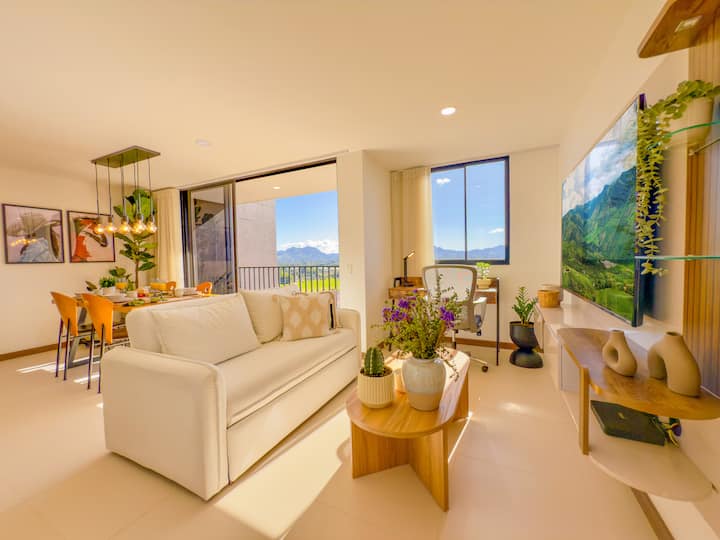 Luxury Brand-new Apt In Medieval Area-amazing View - Rionegro