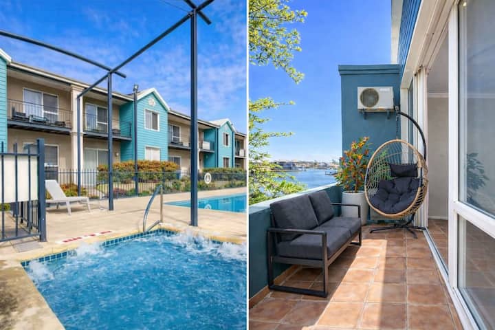Peaceful Canal Front Escape-pool-jetty-spa - Mandurah