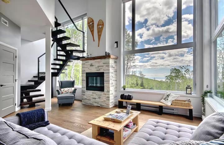 ÉQuinoxe | Chalet Avec Spa, Vue Fleuve. Massif - Charlevoix