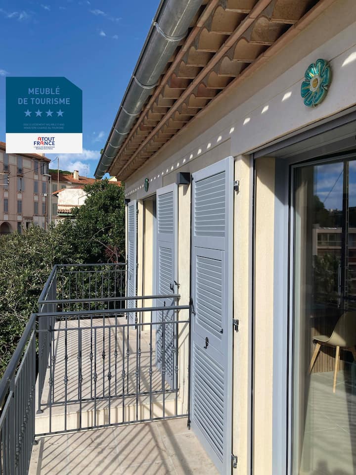 Villa-4br/8p-ac-free Parking-palais Is A 12’ Walk - Cannes