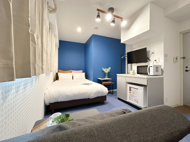 目黒駅まで徒歩9分/主要駅まで乗り換えなし/華やかな1r/villa Sakura 東京目 A02 - Roppongi