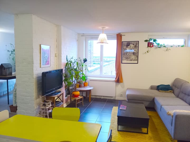 Chambre Chez L'habitante Dans Appartement Pop - Dunkerque