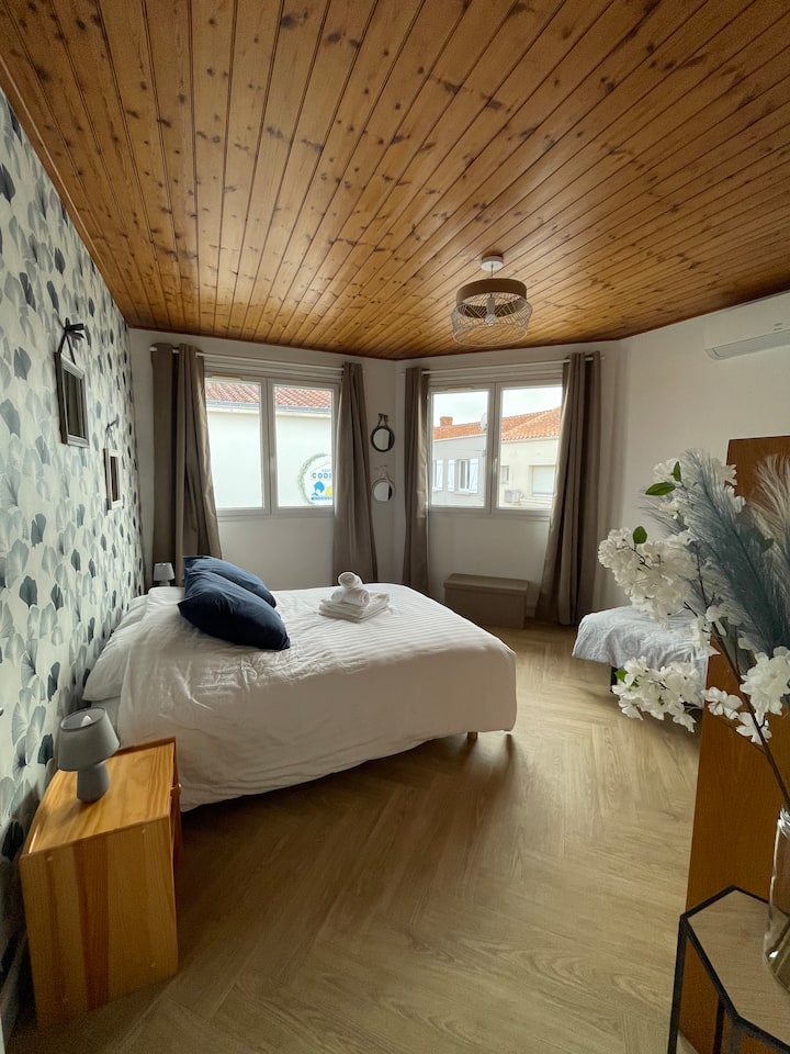 80m² Rénové•clim•5 Pers•hyper Centre•plage à Pied - Jard-sur-Mer