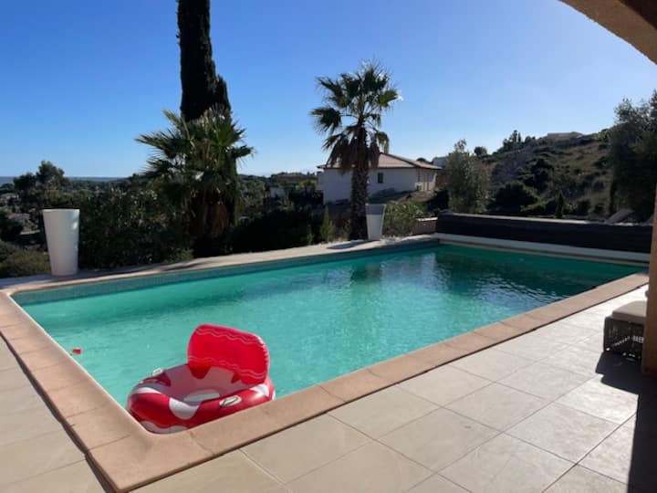 Villa De Luxe Piscine Chauffée / Clim / Vue Mer - La Franqui