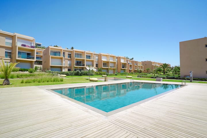 Duplex Vue Mer 180° & Golf : 4 Piscines + Terrasse - Taghazout