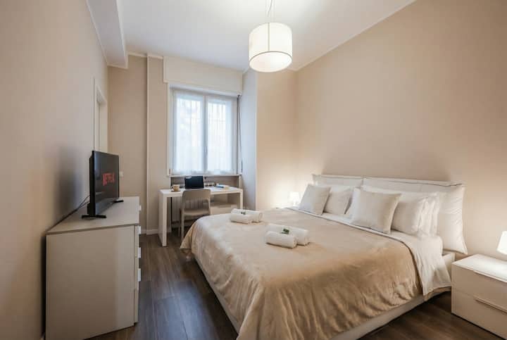 Trilocale Moderno - Vicino Alla Metro - A/c - Wifi - Italy