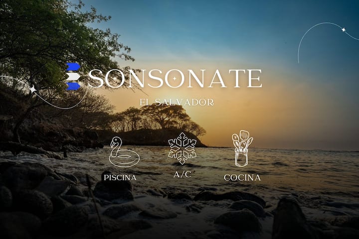 Summer House+pool+wifi+ac+club Resort@los Cobanos - Los Cóbanos