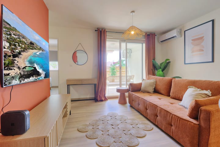 Appart Cocon - 2 à 4 Pers -Climatisation - Parking - Saint-Denis