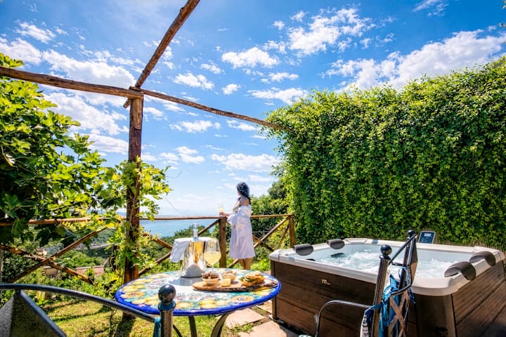 Casa Vista Mare Con Jacuzzi In Costiera Amalfitana - Vietri sul Mare