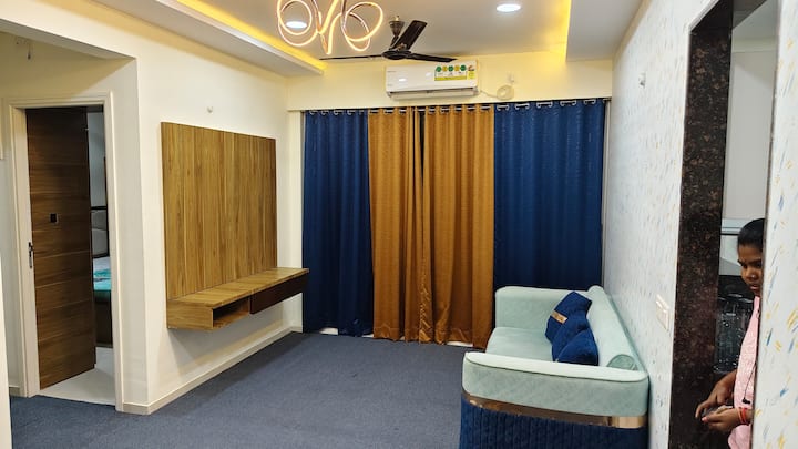 2bhk Luxury Homestay Near Seawoods Nexus Mall - Alibag