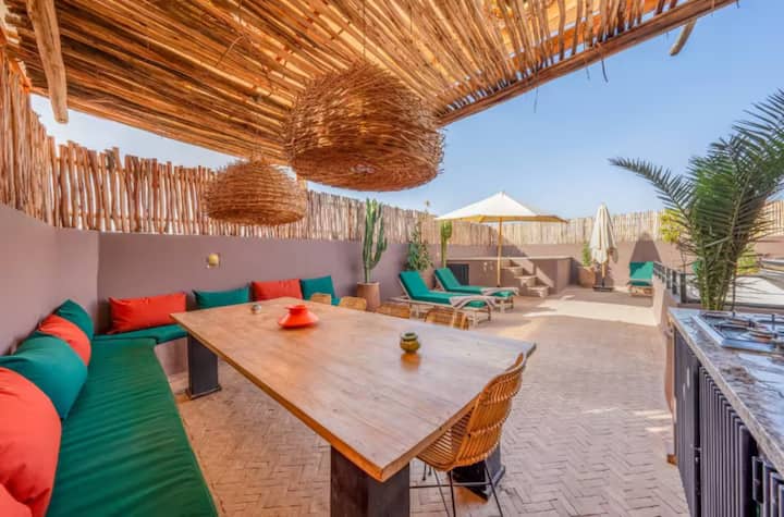 Premium Family Riad Room With Pool & Breakfast - Marrakesh