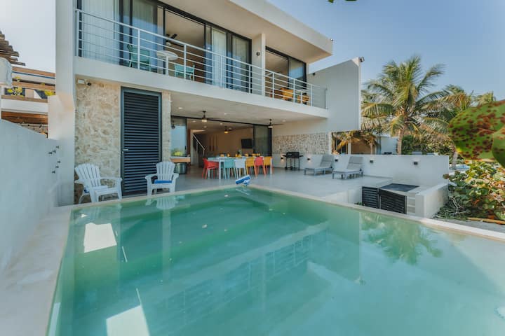 Casa Buhos, Lujo Frente Al Mar - Yucatan