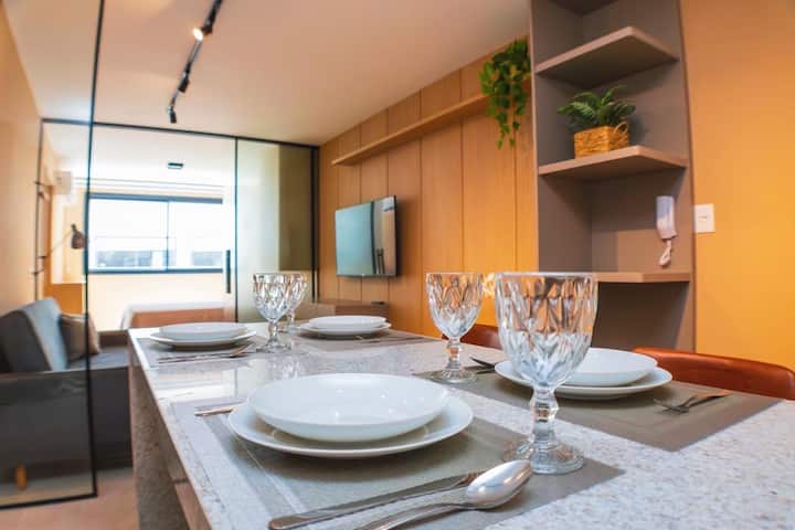 Flat Novo, Moderno,  Completo  Noroeste! - Brasilia