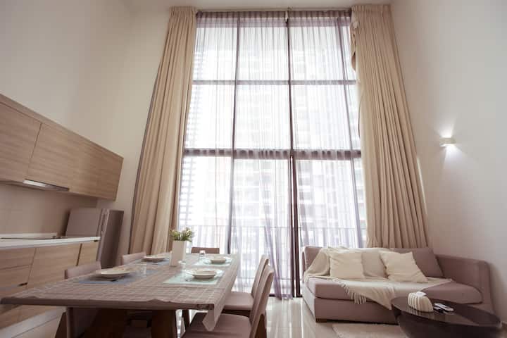 【I-city】高层视野loft|netflix|近商场&主题公园|免付平台服务费 - Setia Alam