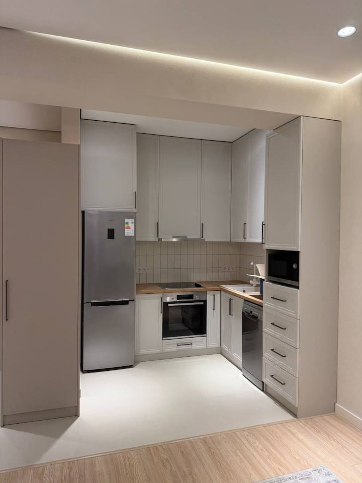 Bright Modern Apartment | 2 Bedrooms, 16th Floor - Tajikistan