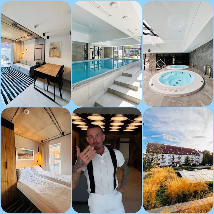 Green Port Apartament Flamingo Ze Strefą Basenową - Kolberg