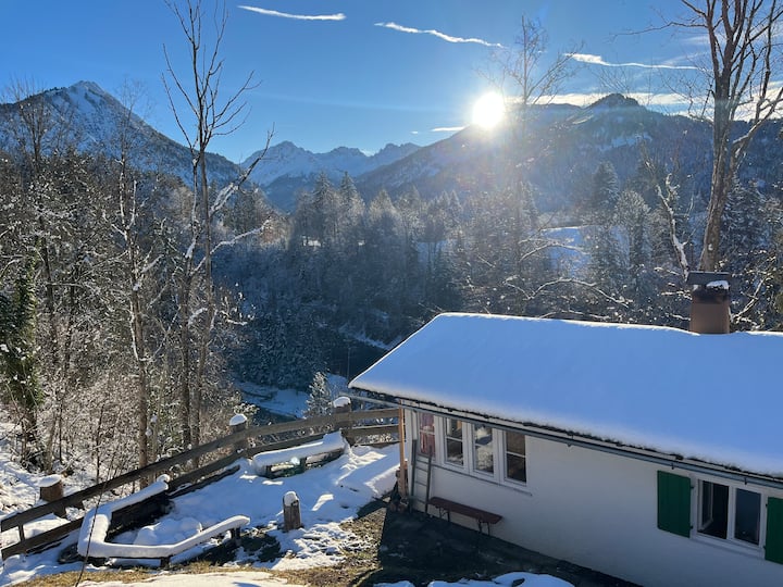 Gemütliche Hütte Mit Freiem Blick Auf Die Berge. - Oberstdorf