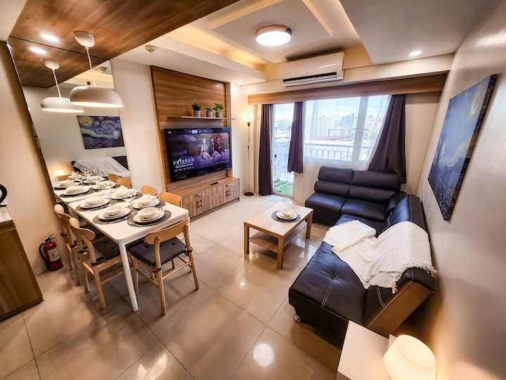 Free Parking 2br City View Moa 200mbps Netflix - Ninoy Aquino Airport (MNL)