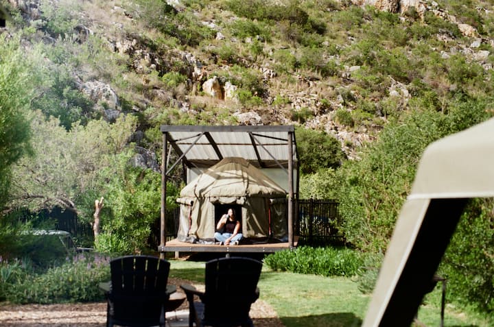 Southern Yurts: Kestrel Yurt Site - Private - Botrivier