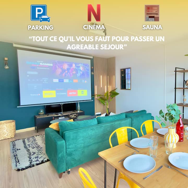 Vue Toits D’amiens-sauna & Cinéma-balcon-parking - Amiens