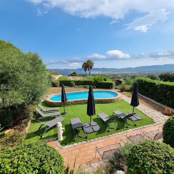 Villa Le Clos Bucci Avec Piscine Et Vue Sur Golfe - Grimaud