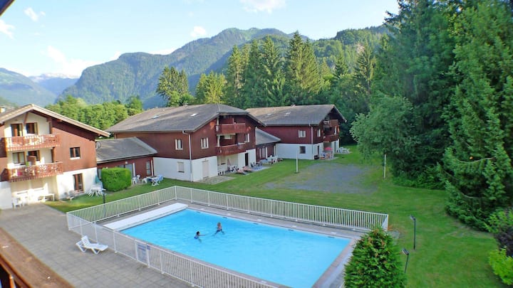 Studio Cosy 4-5 Pers. Vue Forêt + Piscines - Samoëns