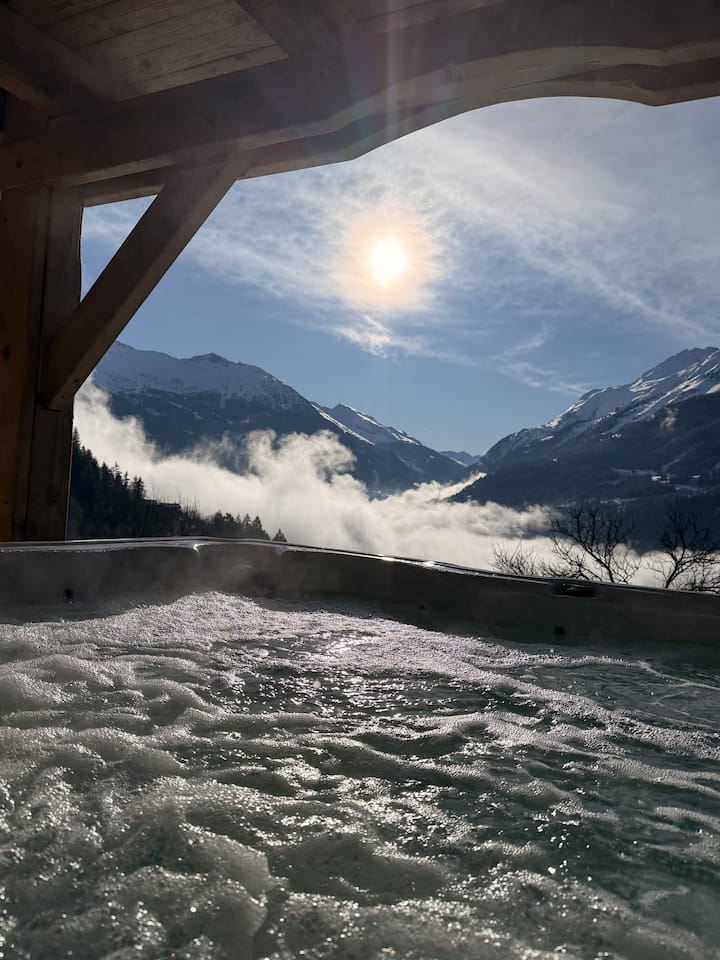 Appartement Rez-de-chalet, Jardin & Jacuzzi Privé - La Rosière