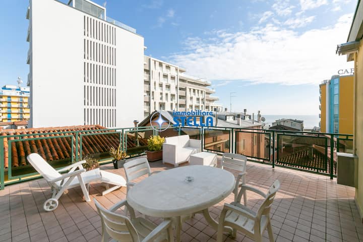 Villa Mimosa 11 / Sea View + Beach Place - Jesolo