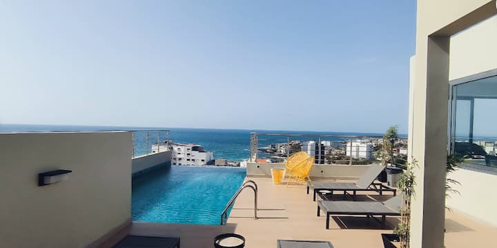 F3 Cosy, éLégant|calme, Piscine, Restos Et Plages - Dakar