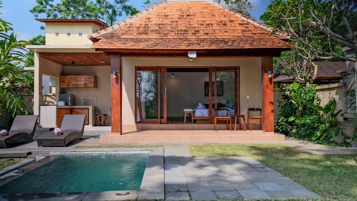 New | Nature Escape: 1br Private Pool Jungle View - Bali