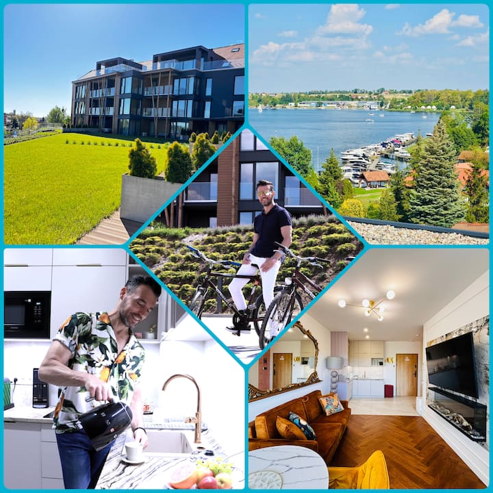 Mikołajki Apartament Z Tarasem I Kominkiem - Mikołajki