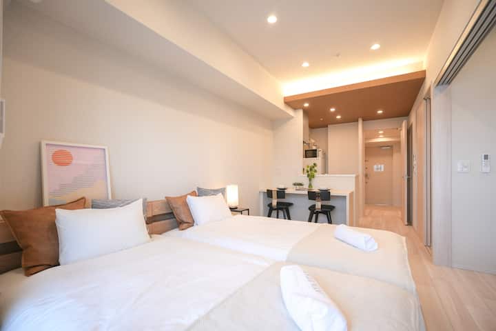 【Aya】新築新开业/38㎡三床房/步行大阪城公园/jr森ノ宮站400米/8分钟心斋桥/梅田 - 일본