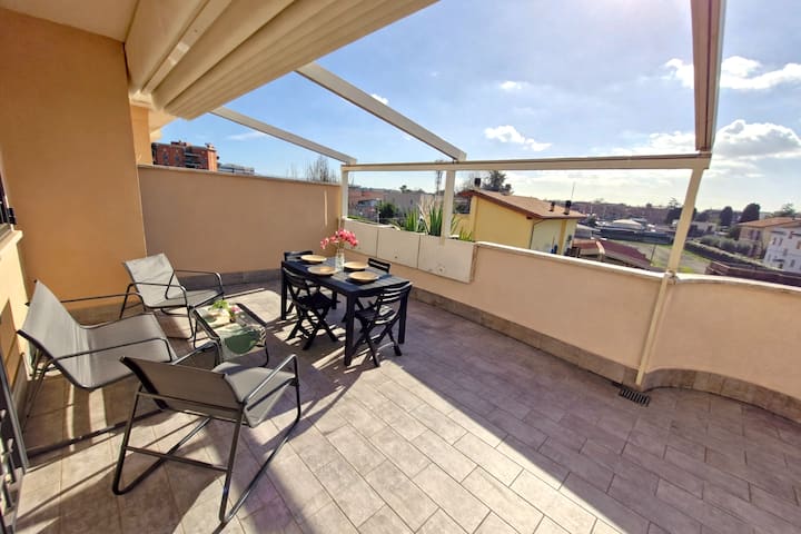 Penthouse Terrasse Et Parking Métro A Anagnina - Frascati