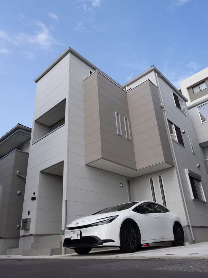 Haru 可配备租车的独栋新居，4居室，交通便利 - Fukuoka