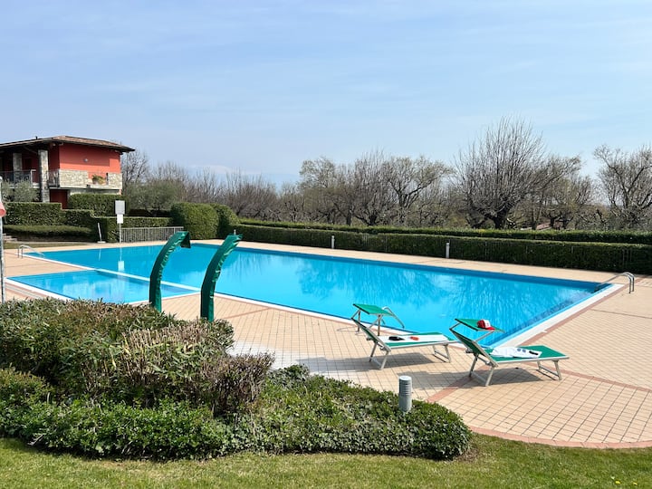 Appartement 2 Pièces, Jardin Privé, Piscine 5 Gens - Manerba del Garda