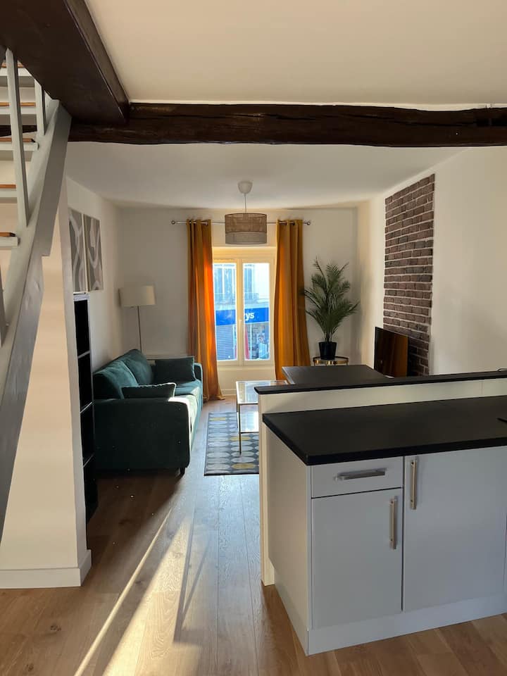Duplex De Charme, Plein Centre-ville, 20 Min Paris - Herblay-sur-Seine