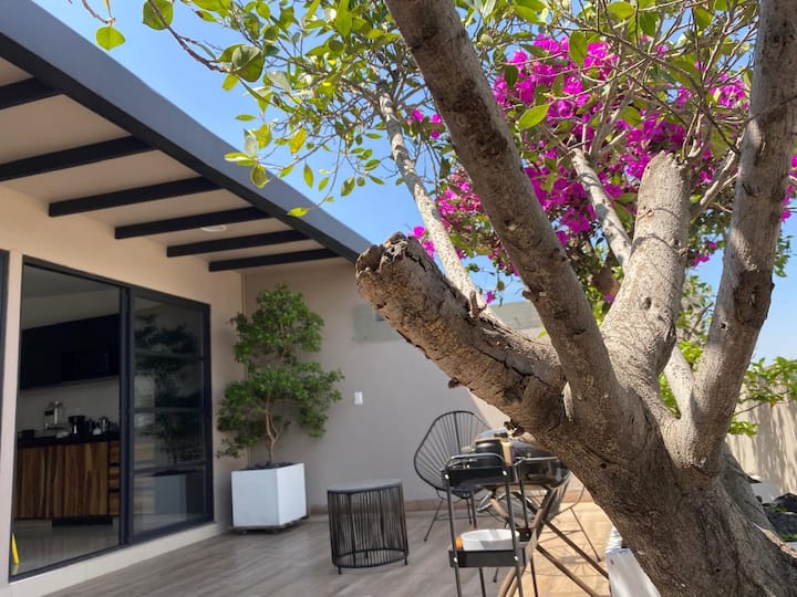 "Comfyapt+kitchen+terrace+goodlocation+wifi @Cdmx - Mexico