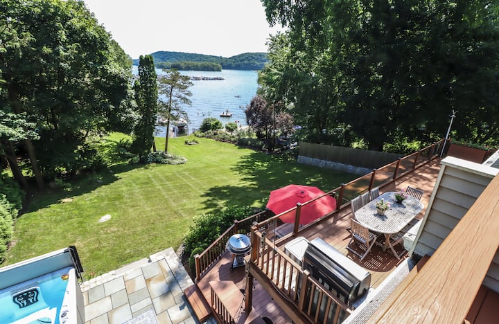 Waterfront Candlewood Lake Home W/ Private Dock - Squantz Pond, CT