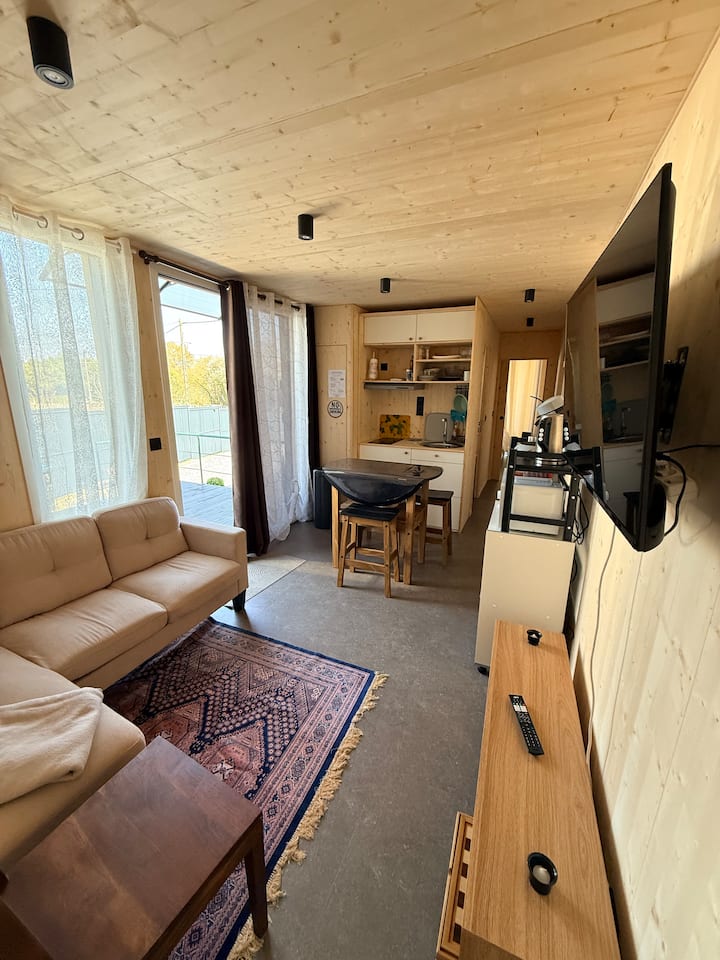 Maisonette Bois 2 Chambres Avec Parking 2 Voitures - Noailles