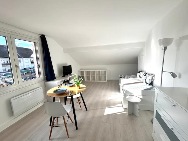 Studio Lumineux Avec Vue Dégagée - Lieusaint