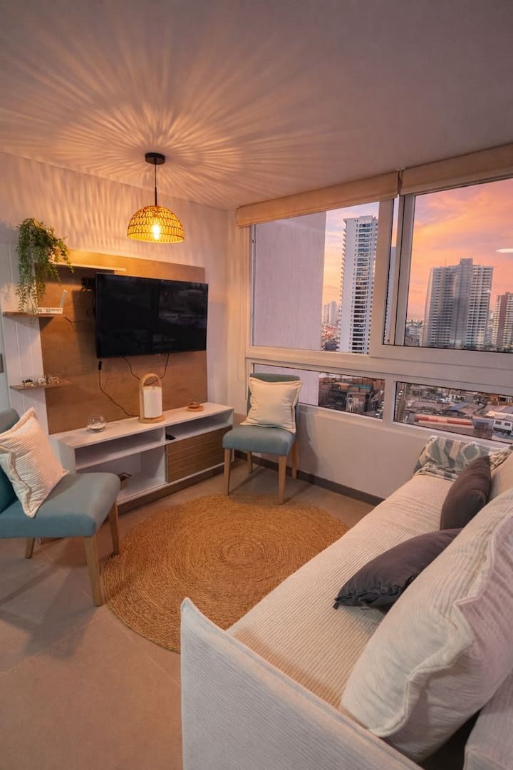 Vista Panorámica A Pasos De Playa Brava C/piscina - Iquique