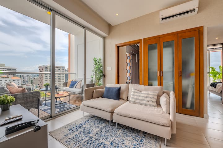 12 Highfloor & Seeview & Stadtblick Modern 2br - Santo Domingo