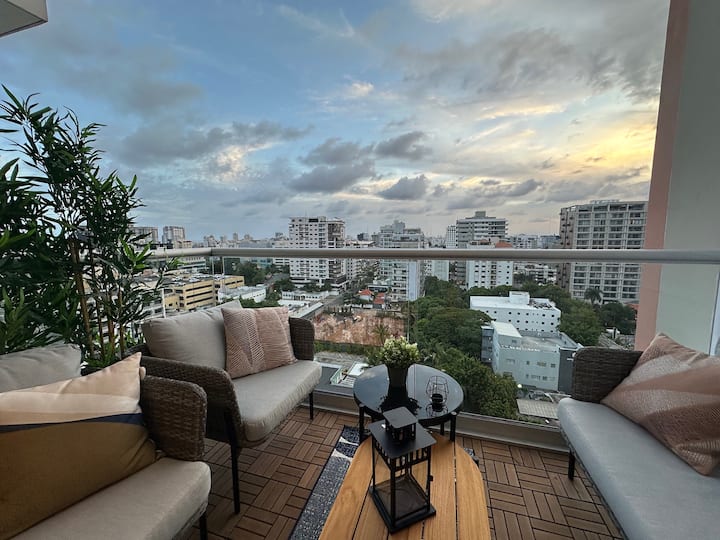 12 Highfloor & Seeview & Stadtblick Modern 2br - Santo Domingo