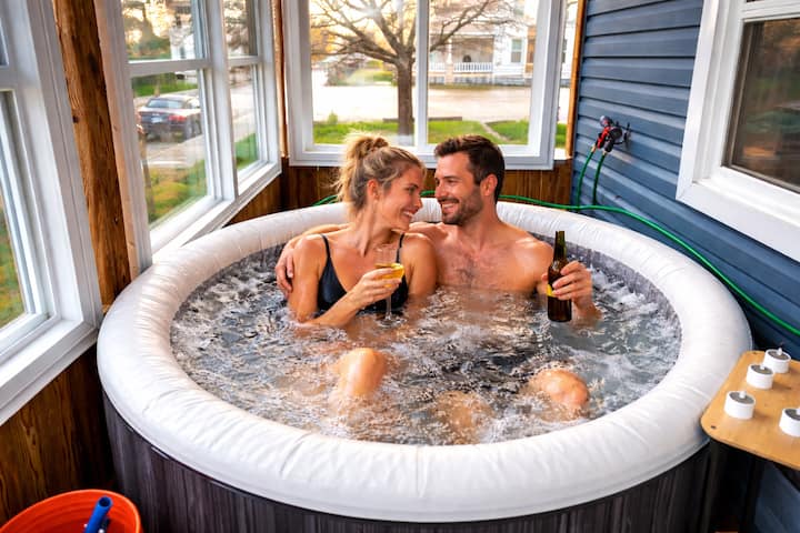Hot Tub, Walk To Caesars, Free Parking, Sleeps 8 - Windsor