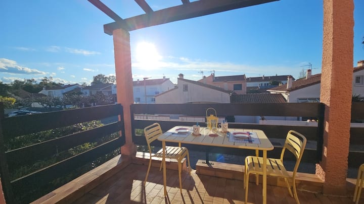 Joli Duplex Climatisé, 
35 M², Terrasse Et Soleil - Saint-Cyprien