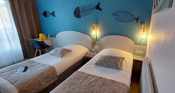 Chambre Confort Twin Balcon, Proche De La Plage - Saint-Jean-de-Monts